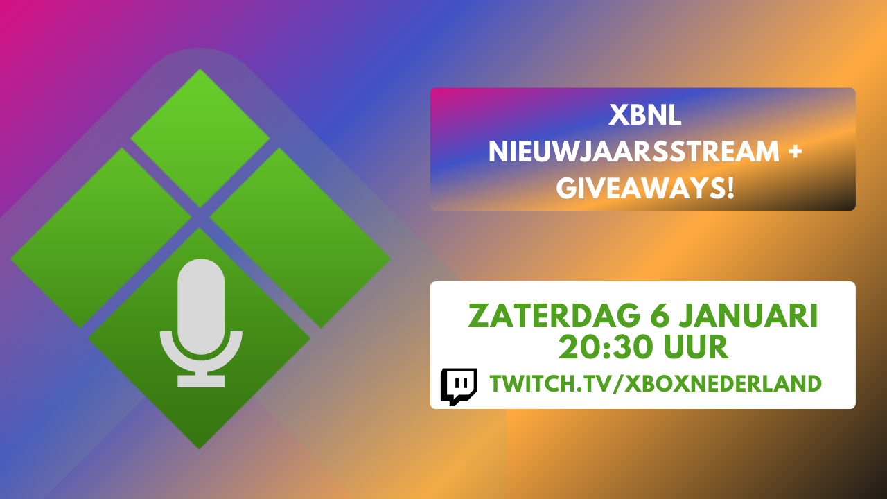 Kijk vanavond de XBNL Nieuwjaarsstream op Twitch + loot mee voor ...